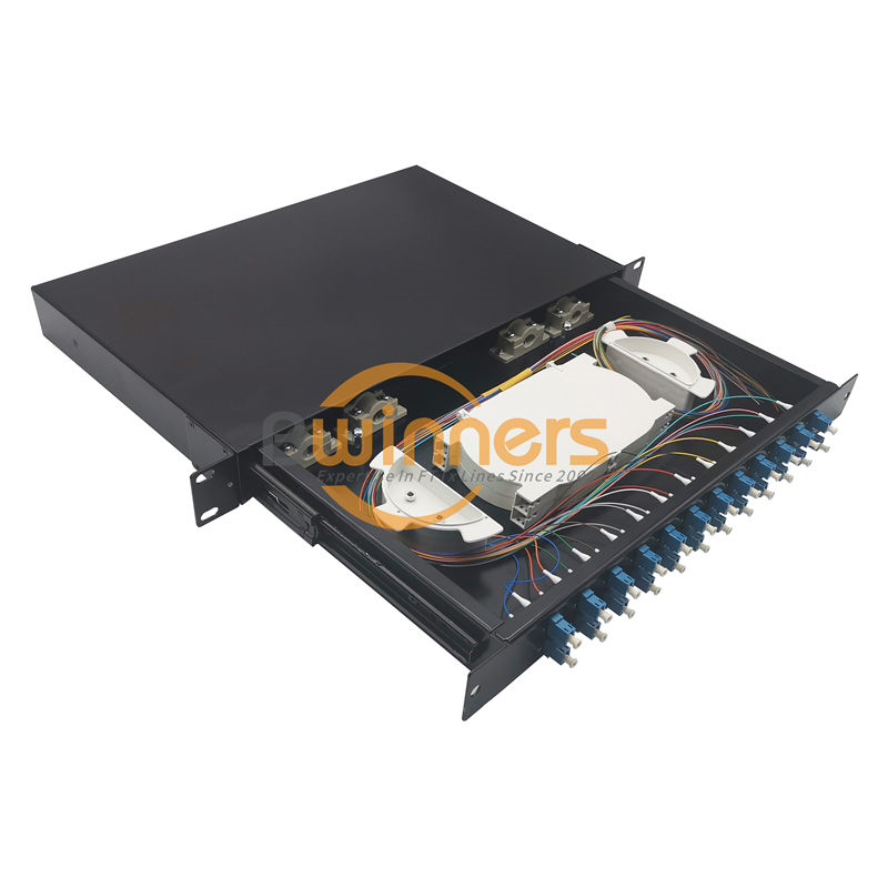 24 Port Cold-rolled Steel 1u Fiber Optic Cable Patch Panel, High ...