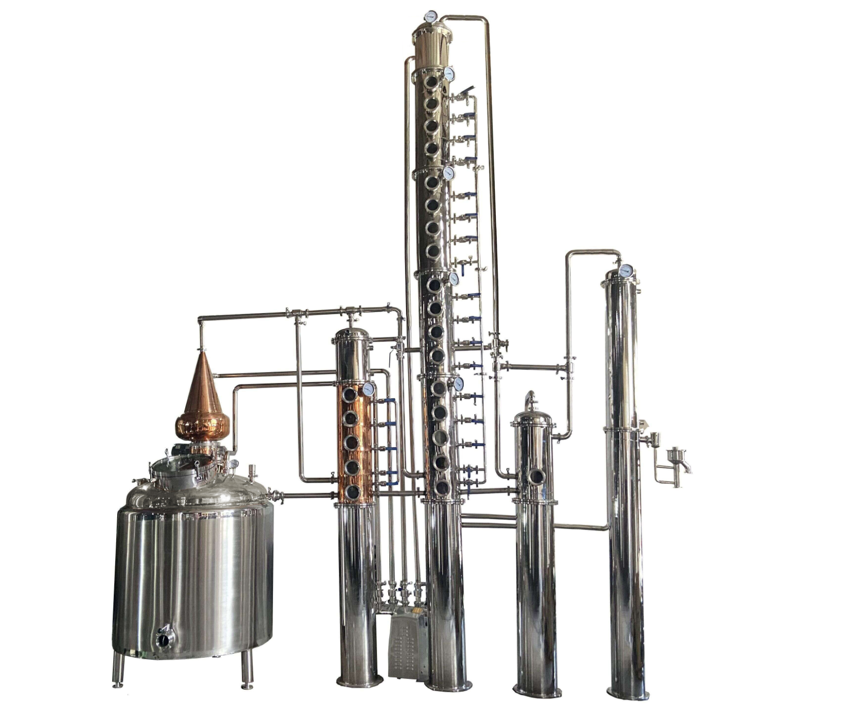 Towin 500l Copper Pot Still Distillation Equipment - Stainless Steel ...