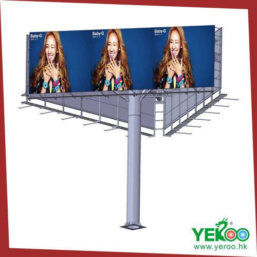 High Quality Large Steel Structure Banner Poster Advertising Three ...