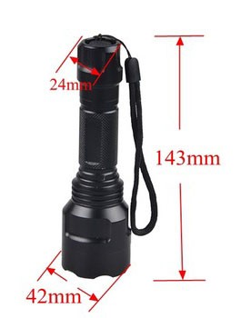 3 Modes Bright Tactical Red Light Waterproof Flashlight, High Quality 3 ...