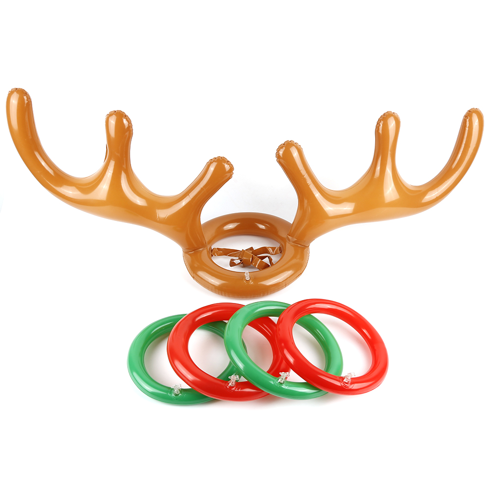 Christmas gifts Funny Reindeer Antler Christmas Toy Inflatable Reindeer ...