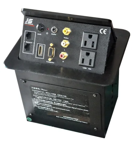 Conference Tabletop Interconnect Box With Rj45 Hdmi Vga And Us Plug ...