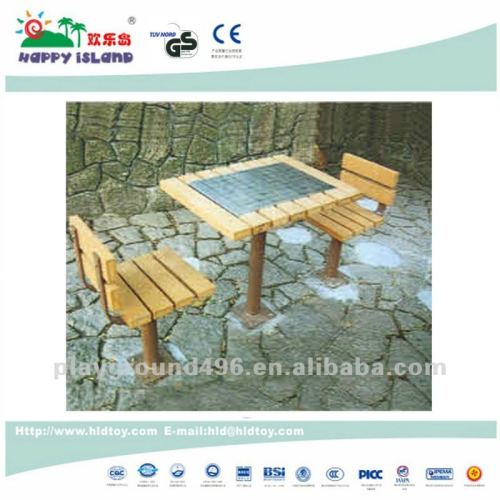 Outdoor Wooden Park Table And Chair, High Quality Outdoor Wooden Park ...