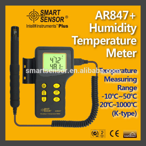 Humidity And Temperature Meter Ar847+ Smart Sensor, High Quality Humidity And Temperature Meter ...