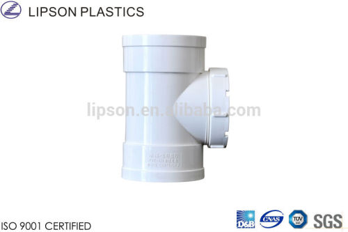 White Pvc Tee With Inspection, High Quality White Pvc Tee With ...