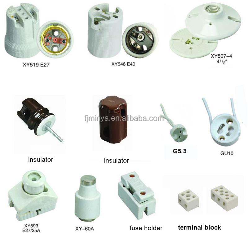 Ceramic Socket With Bracket And E12 Bulb Base Manufacturer In Fuzhou ...