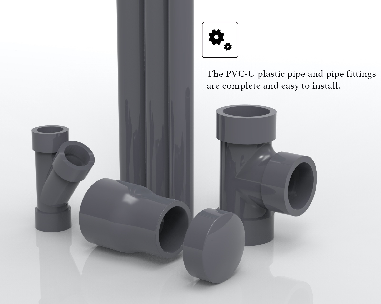 Pvc-u ความต้านทานทางเคมีท่อระบายน้ำสำหรับน้ำประปา คุณภาพสูง Pvc-u ความ ...