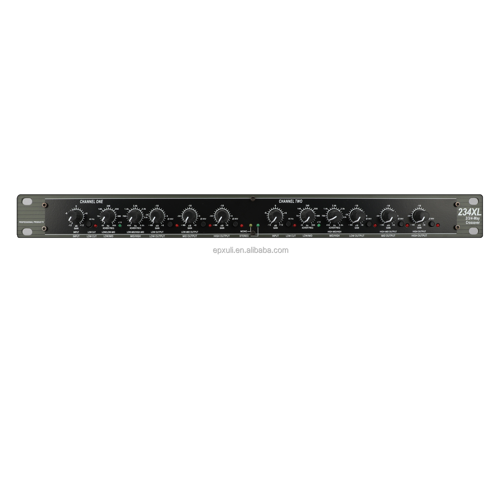 234xl Professional Sound Stereo/mono Crossover Audio Equalizer, High ...