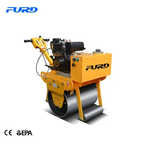 Hand Held Self-propelled Single Drum Vibratory Road Roller Compactor ...