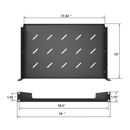 1u Rack Mount Cantilever Shelf, High Quality 1u Rack Mount Cantilever ...