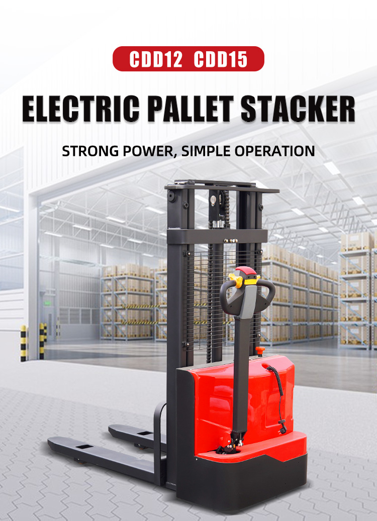 Electric Stacker Forklifts: Double Deep Reach, Straddle Order Picker, 1 ...