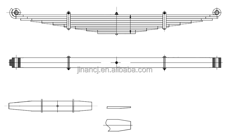 Original Front Leaf Spring Assembly For Sinotruk Howo Trucks, High ...