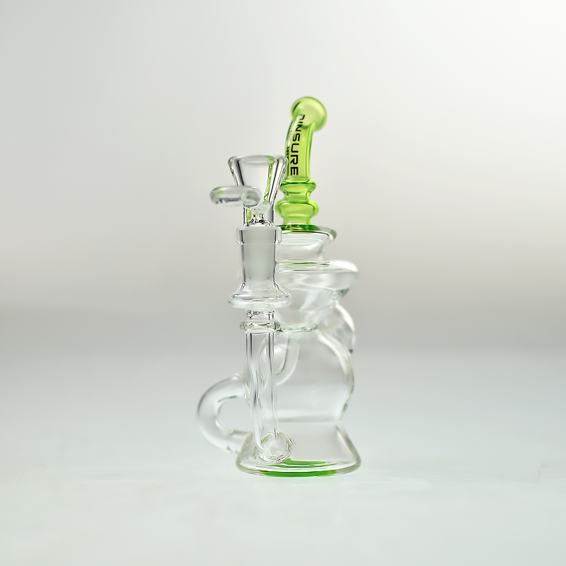 Bubbler Glass Recycler Oil Rig Glycerin Freezable Coil เสริมแรงด้านล่าง ...