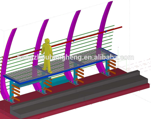 Steel Structure Metro Train Road Viaduct Barrier And Handrail, High ...