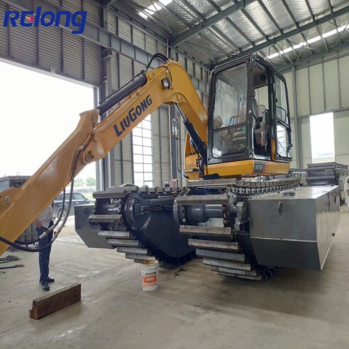 Amphibous Excavator Swamp Buggy Floating Pontoon, High Quality ...