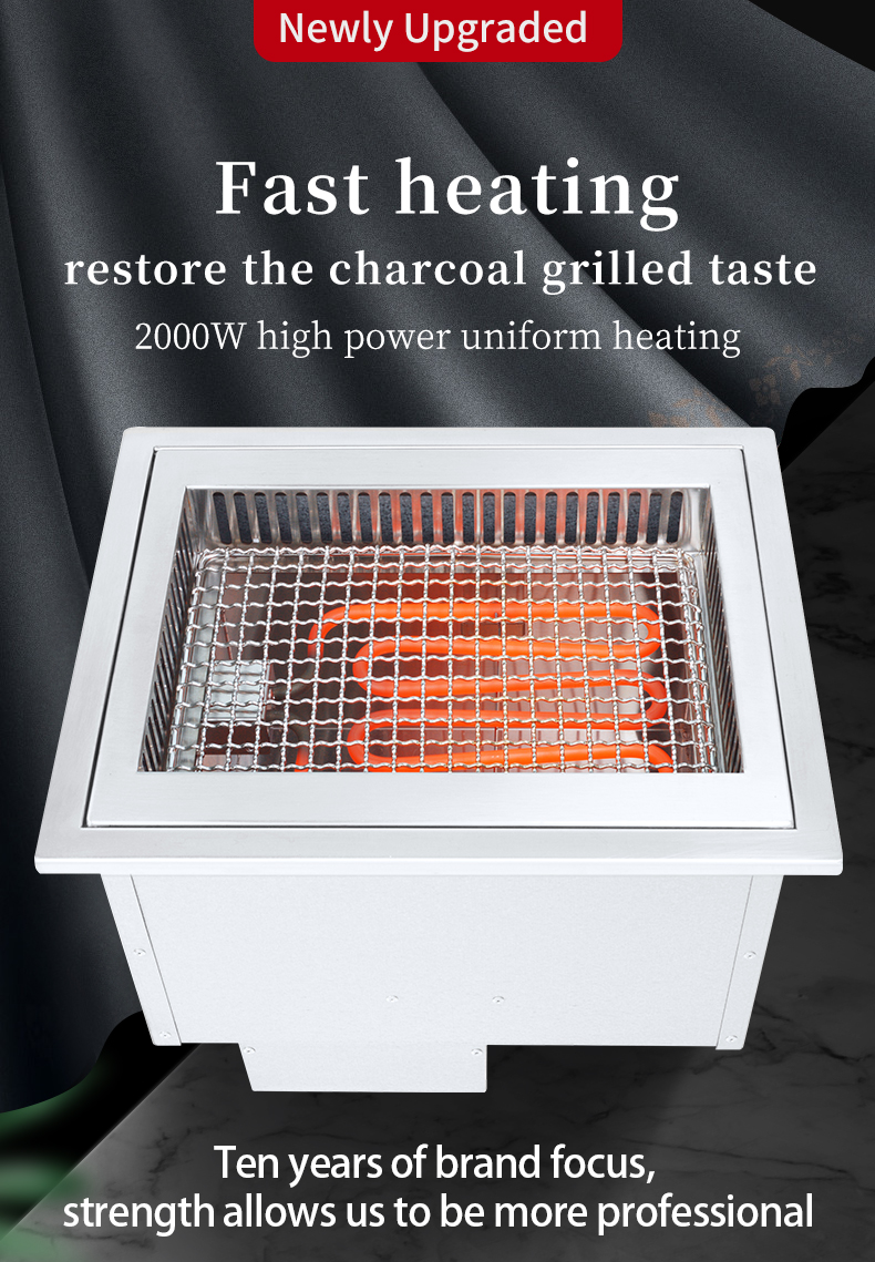 Yakiniku 2000w Mini Buffet Barbecue Grill - Japanese Rectangle Electric ...