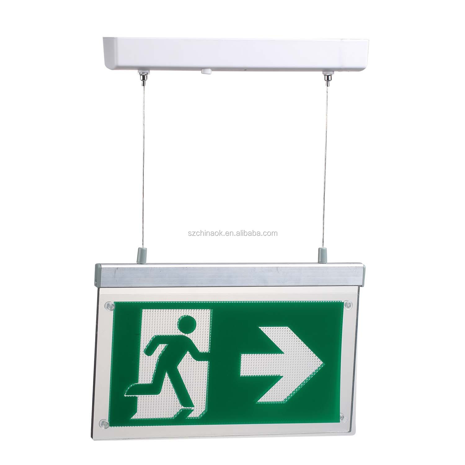 Hanging Mounted Rechargeable Led Acrylic Fire Exit Sign, High Quality ...