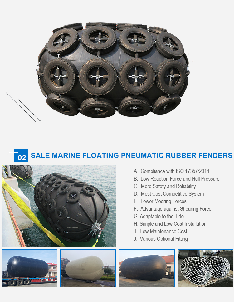 Floating Pneumatic Fenders 2.5 X 5.5 M With Net-type Chain And Tyres ...