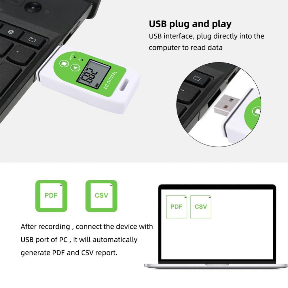 Multi-use Usb Temp Data Logger Cold Chain Record คุณภาพสูง Multi-use ...