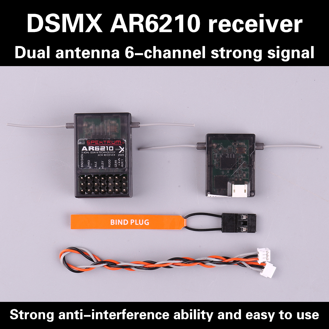 Ar6210 6-channel Dsm Dsm2 Receiver For Jr 6 Channel Receiver - Suitable ...