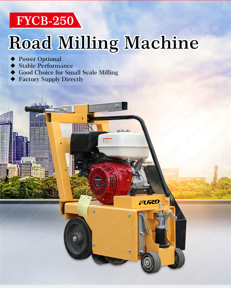 Construction Machinery Asphalt Road Milling Machine With 250mm Milling ...