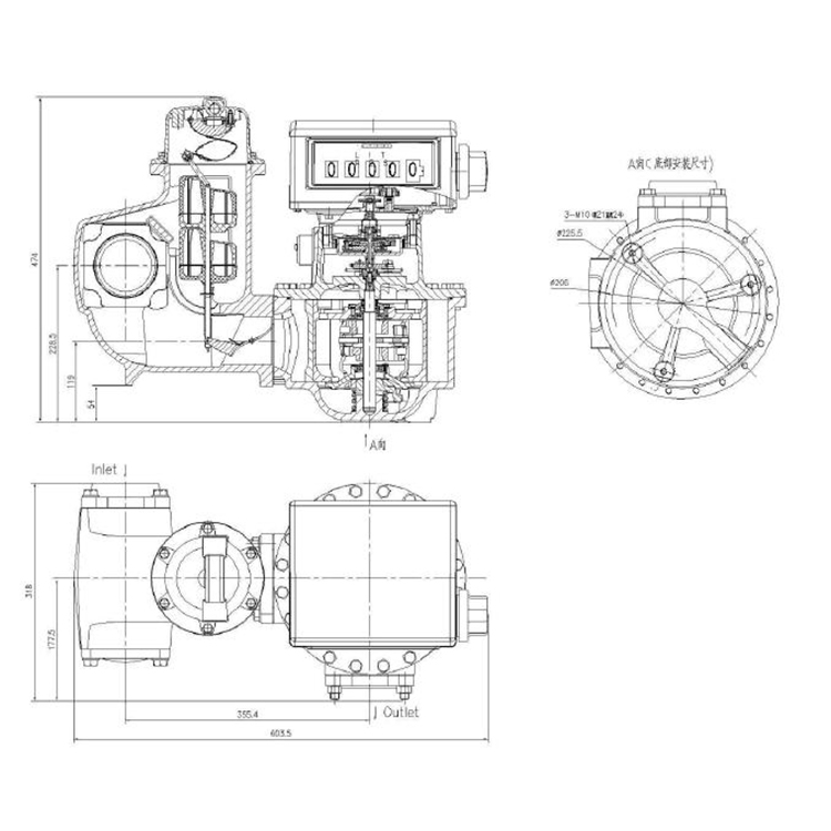 Best Fueling 10 Bar Positive Displacement Smith Meter For Diesel And ...
