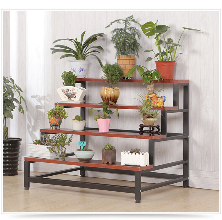 Yq Forever High Quality Flooring Stand Metal Flower Plant Pot Display ...