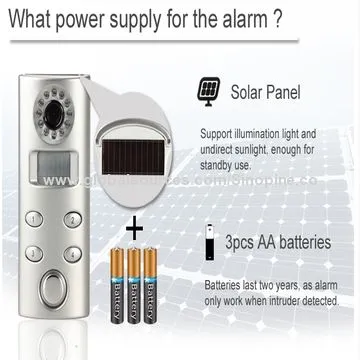 Portable Single Pir Alarms With Solar Panel, Keypad, Video Recorder ...