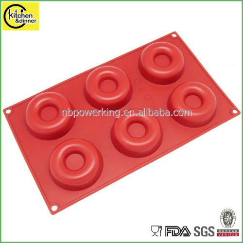 6-cavity Savarin And Donut Silicone Mold And Baking Pan, High Quality 6 ...