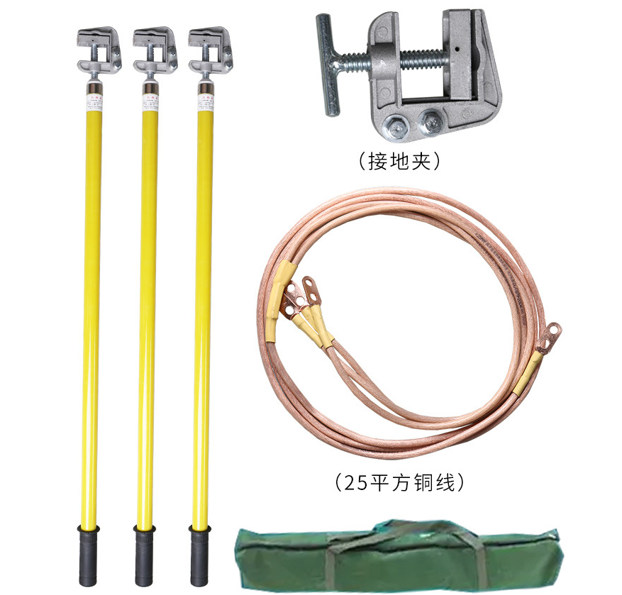 Tandem High Voltage Electrical Copper Earth Ground Rods For 11kv, 33kv ...