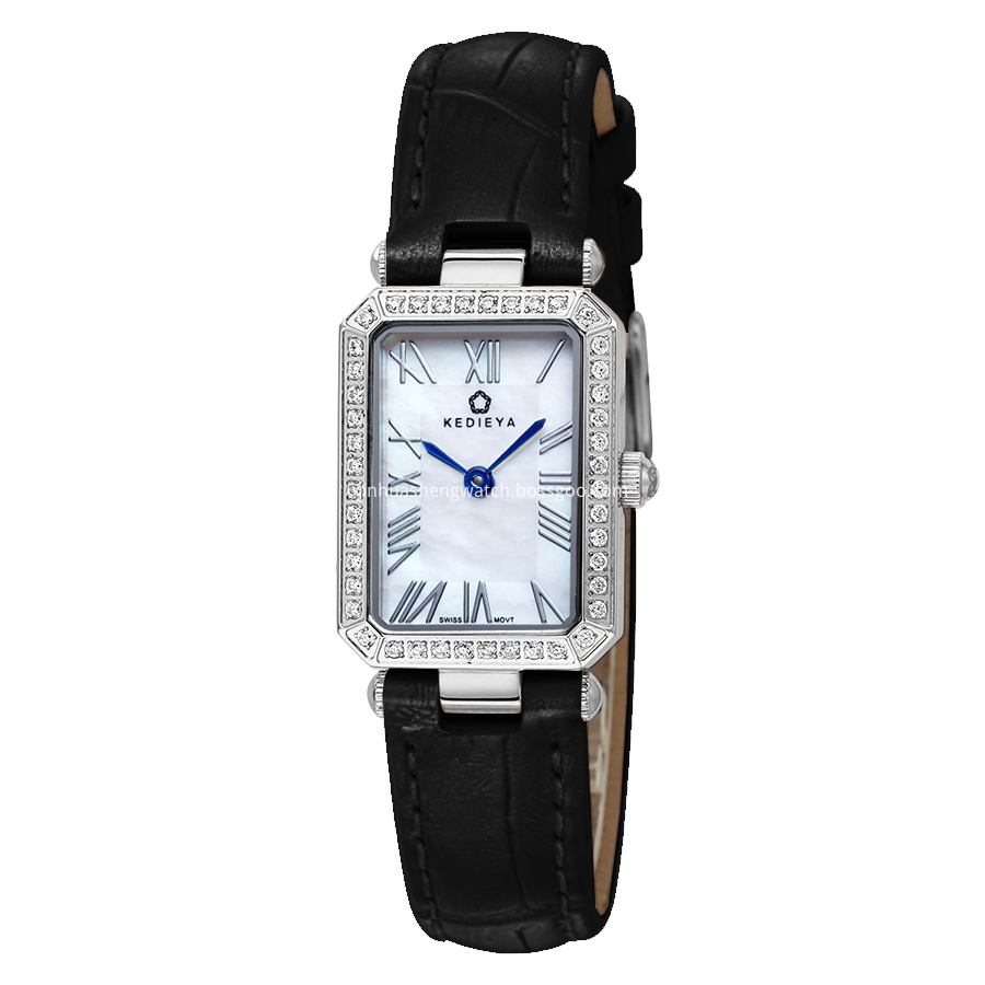 Black Strap Ladies Quartz Wrist Watch, High Quality Black Strap Ladies ...