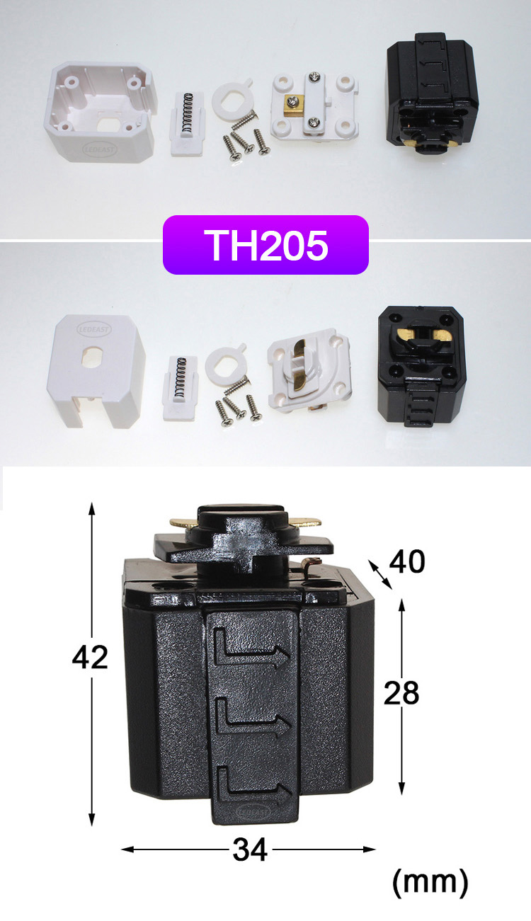 Ledeast 2-wire Track Rail Adapter For Single Circuit Track Lighting ...