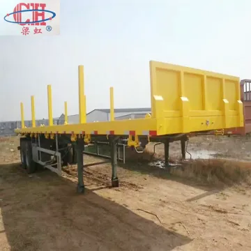 Timber Transport Loading Flatbed Semi Trailer, High Quality Timber ...