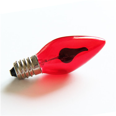 Red Clear Flickering Led Candle Flame Bulbs For Decoration, High ...