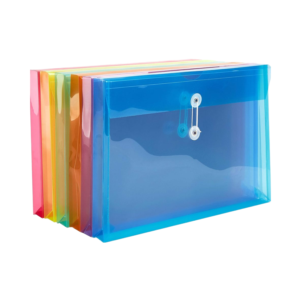 Fanwu 1-1/4 Inch Expansion Side Load Clear File Folders - Legal Size, 6 ...
