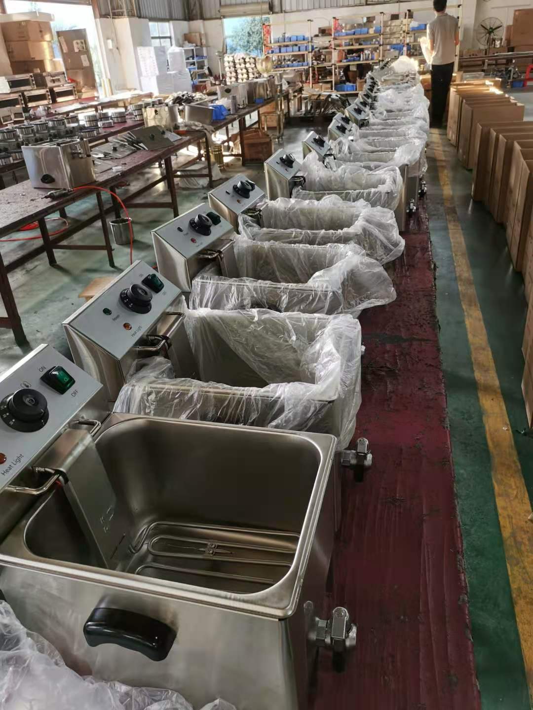 Electric Commercial Stainless Steel Chicken Frying Machine 8l Potato ...