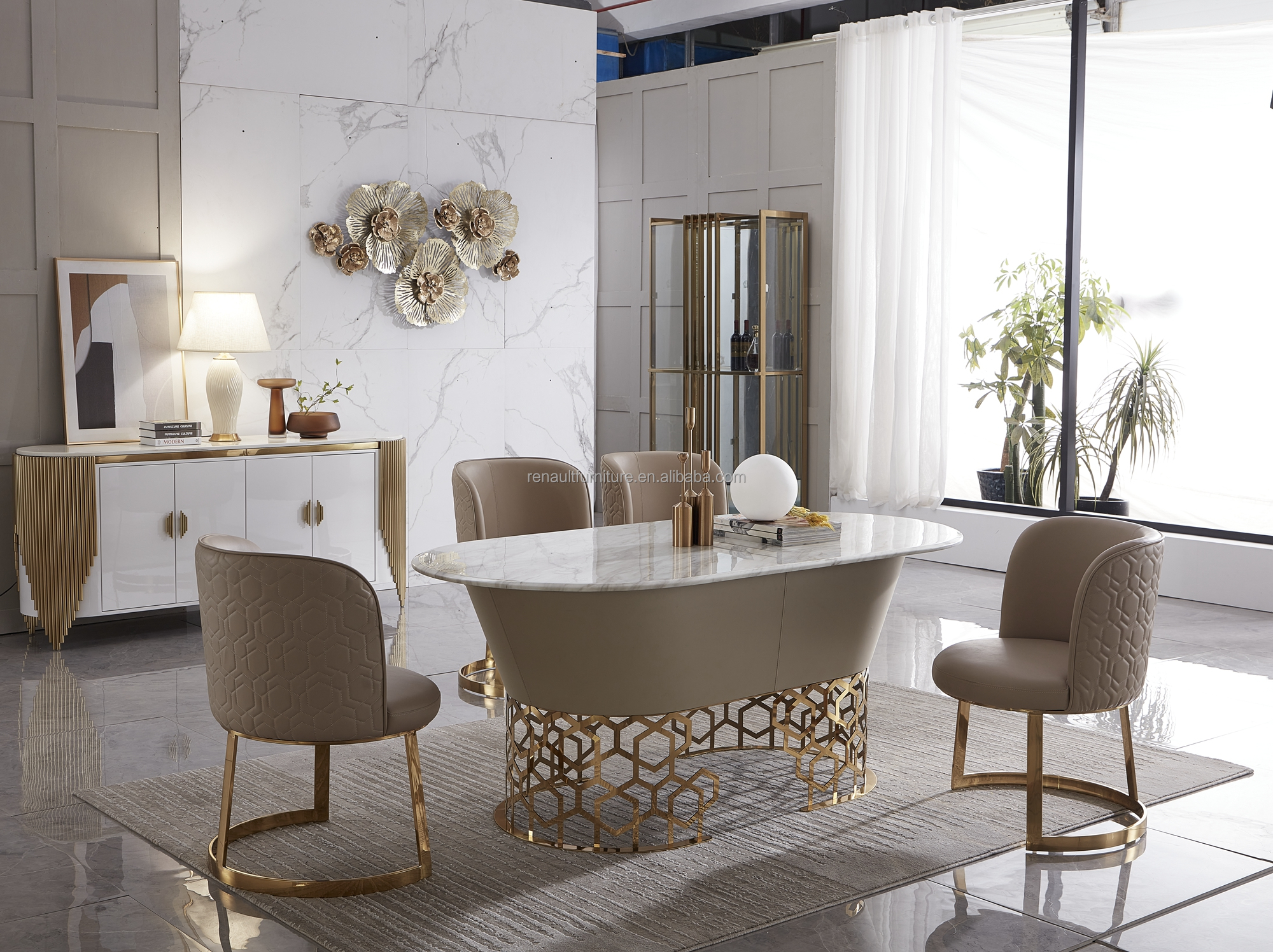 A1965 Luxury 8 Seater Dining Table Sets, High Quality A1965 Luxury 8 ...