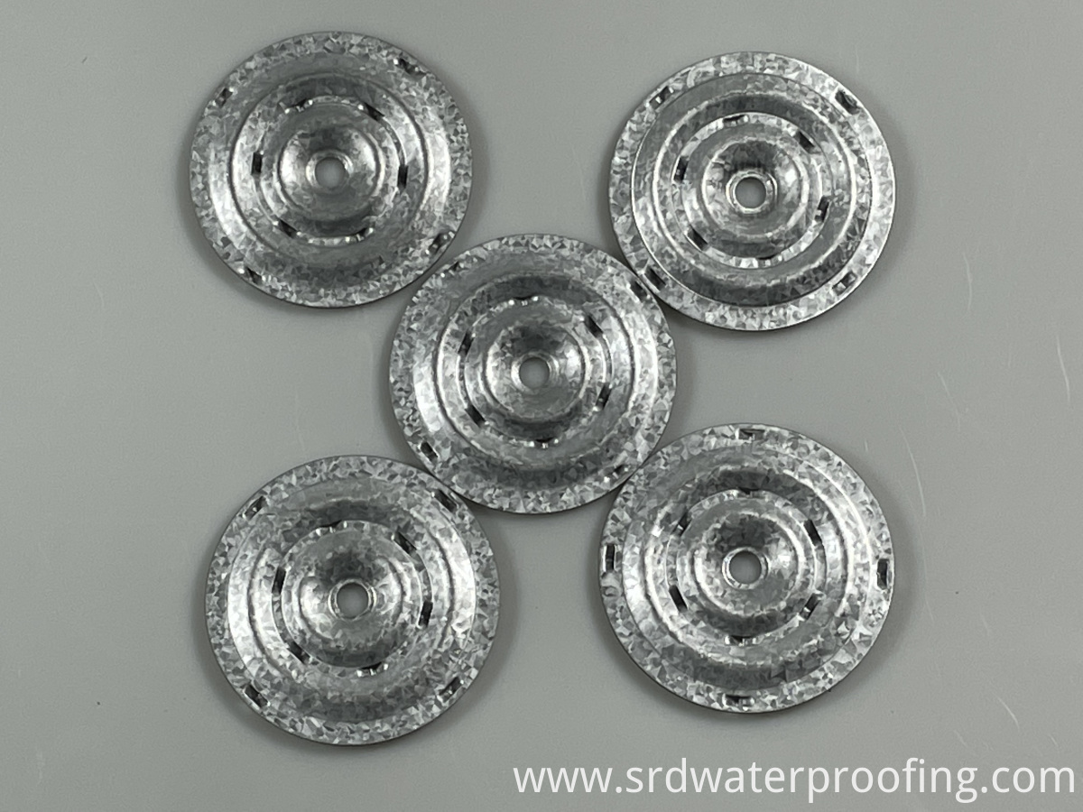 SRD 2.4 inch seam plates for roofing membrane China Manufacturer