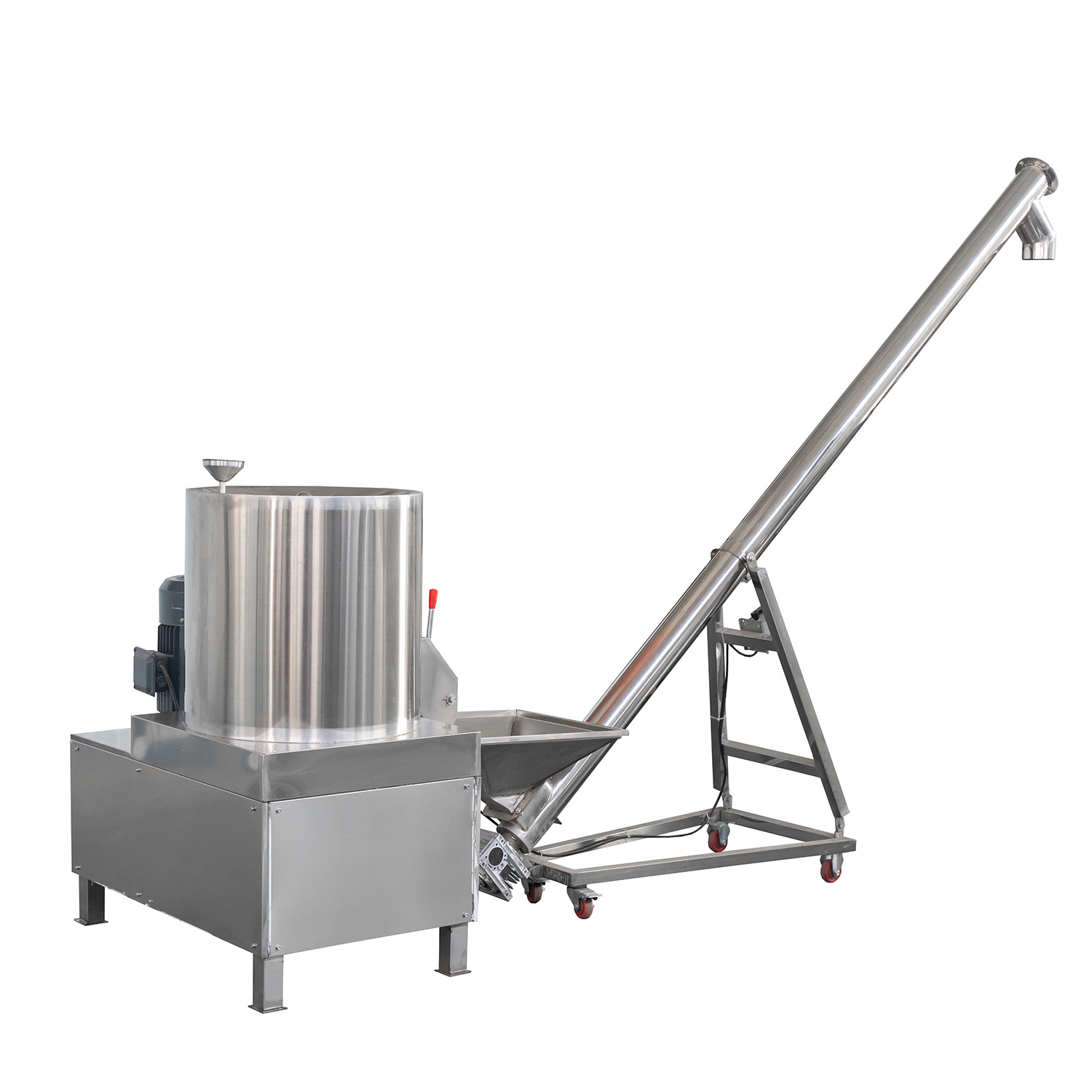 Automatic Vertical Hopper Powder Screw Auger Conveyor For Food Industry ...