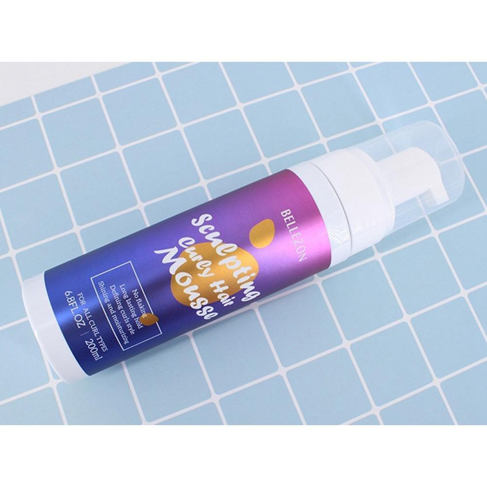 200ml Natural Curly Hair Gel Moisturizing Hair Foam Mousse Hair ...