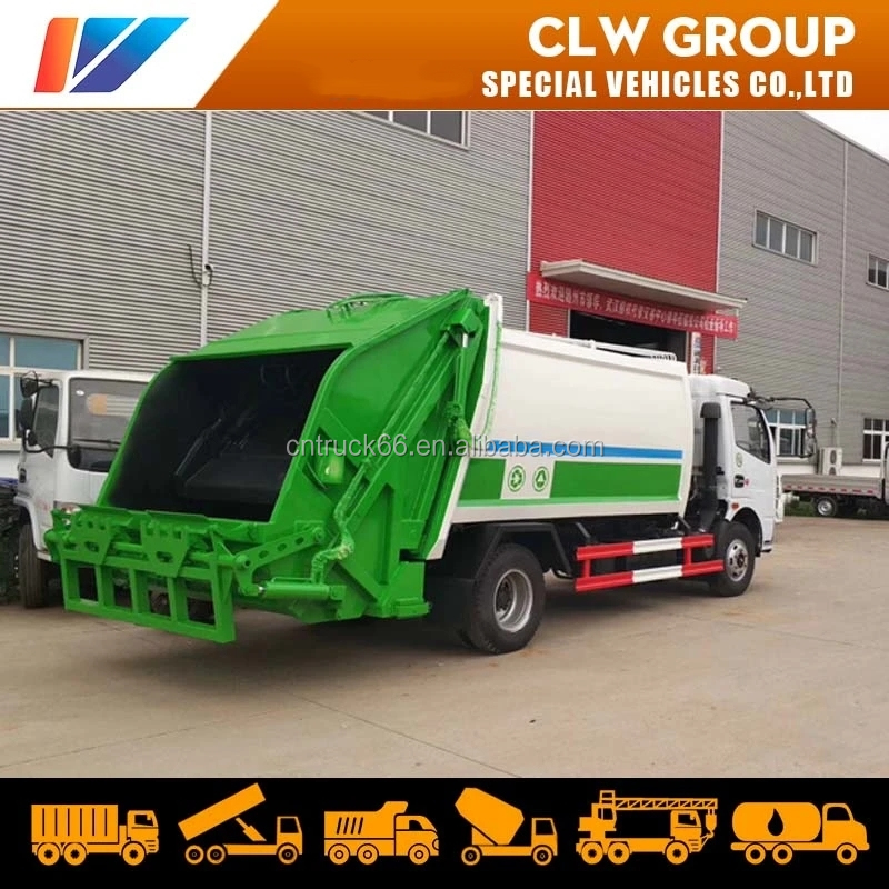 Waste Management Rear Loader Compactor Garbage Compressor Truck For ...