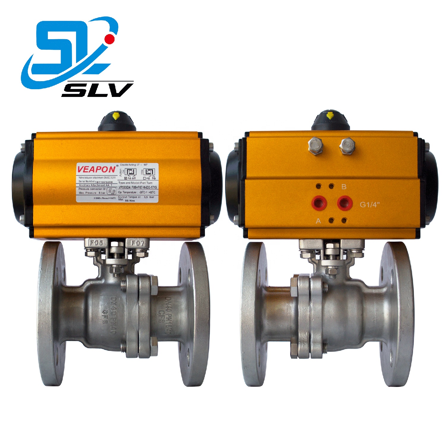 Wearable Sus304 Sus316 Sus316l Wcb Pneumatic Flanged Ball Valve, High ...