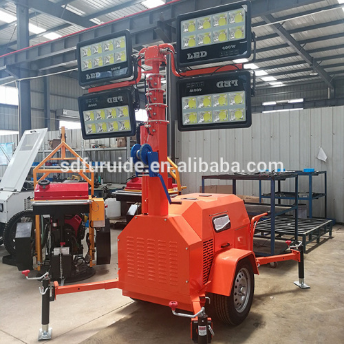 Diesel Generator Vehicle-mounted Construction Light Tower, High Quality ...