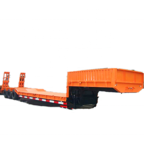 3 Axle Low Bed Truck Trailer 70t, High Quality 3 Axle Low Bed Truck ...