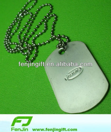 Embossed Dog Tags With Silicone Rubber Ring, High Quality Embossed Dog ...