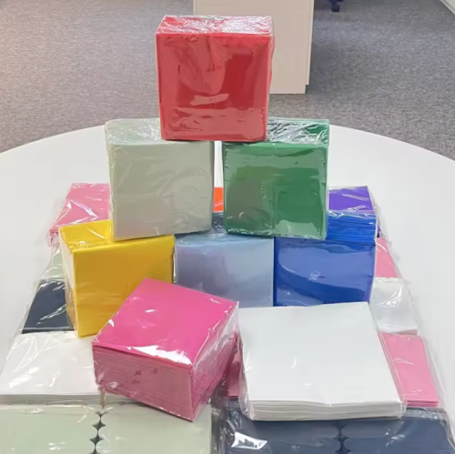 Morandi Colors Party Disposable Paper Napkins Double Square, High ...