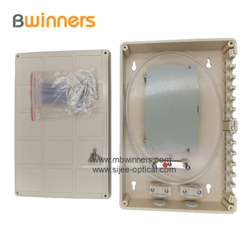 24 Cores Wall Mount Plastic Fiber Optic Splice Box, High Quality 24 ...