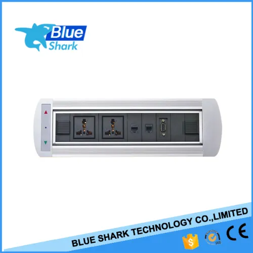 Electric Rotary Socket Desktop Power Data Outlets With Rj45, High ...