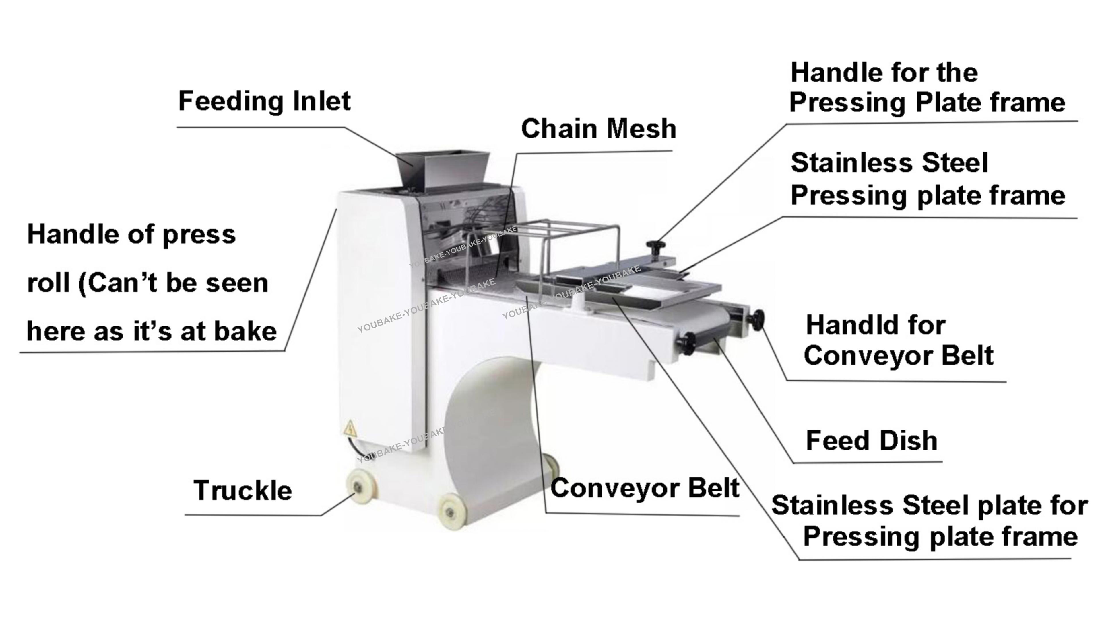 Electric Toast Bread Dough Moulder And Bake Loaf Baking Machine, High ...