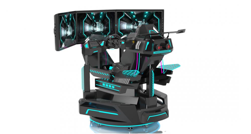 Three Screens Racing Car Vr Racing Simulator 3 Dof 3 Screen Motion ...